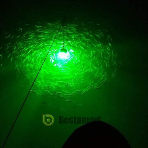 9000000LM 12V Green LED Underwater Submersible Fishing Light Night ...