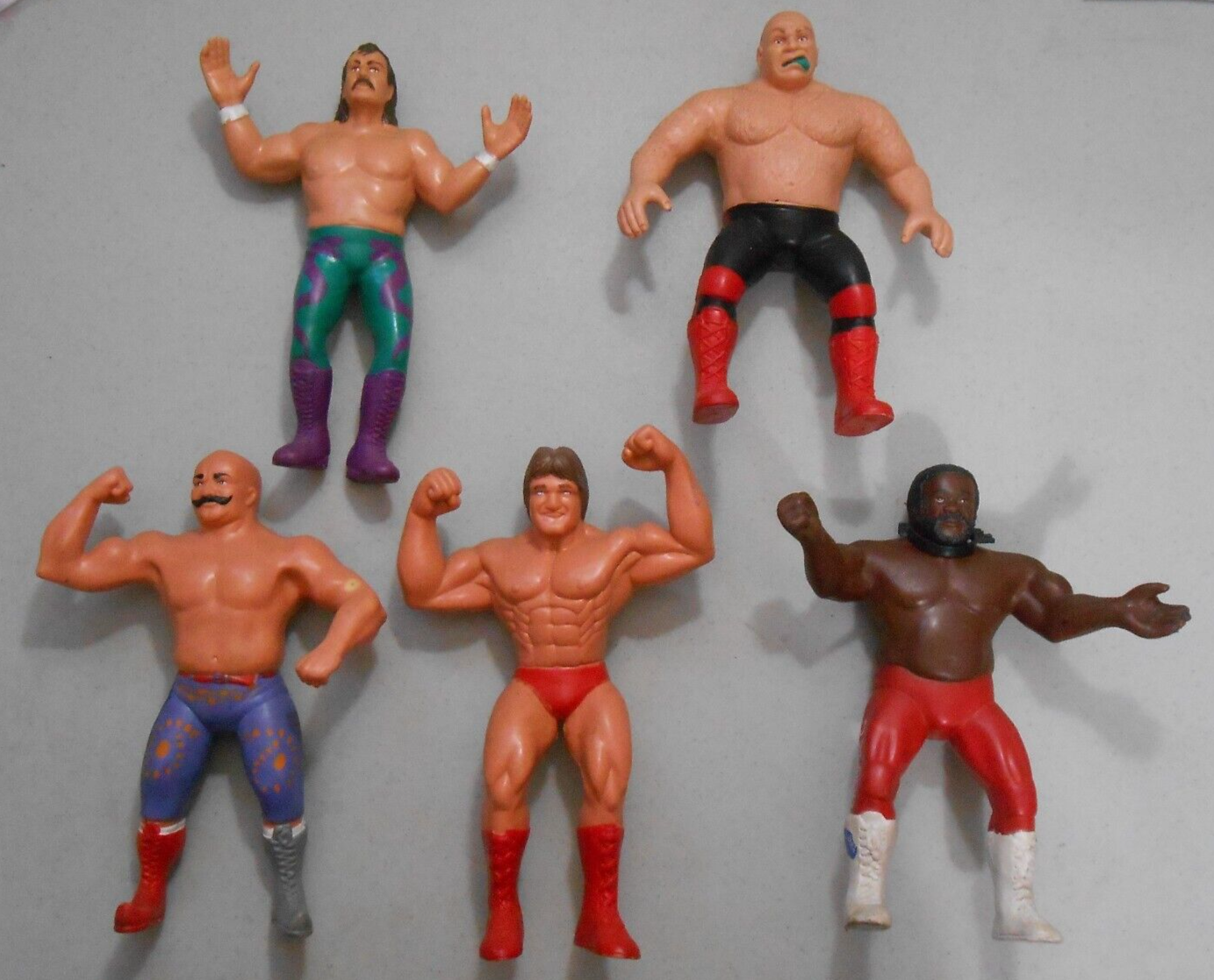 WWF LJN Lot JAKE THE SNAKE, JUNKYARD DOG, IRON SHEIK, ORNDORFF, ANIMAL ...
