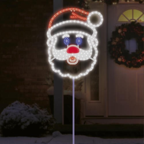 16" LED Singing Christmas Santa Claus Motion Sensor Outdoor Yard ...