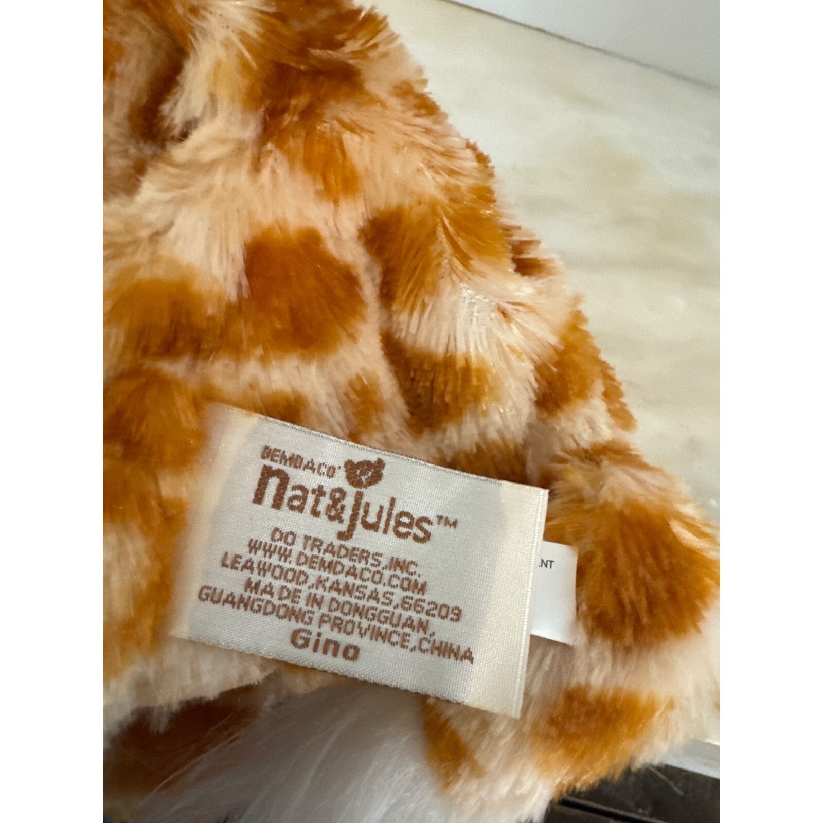 Nat & Jules Giraffe Plush Hand Puppet Toy Orange Cream Soft | eBay