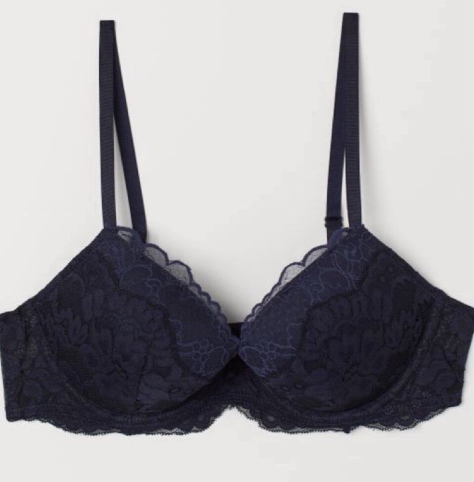 Avenue Body Black Lace Push Up Bra Beautiful Sexy Sturdy Lifting Women ...