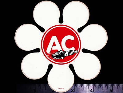 AC Spark Plugs Flower Original Vintage 60's 70's Racing Decal/Sticker ...