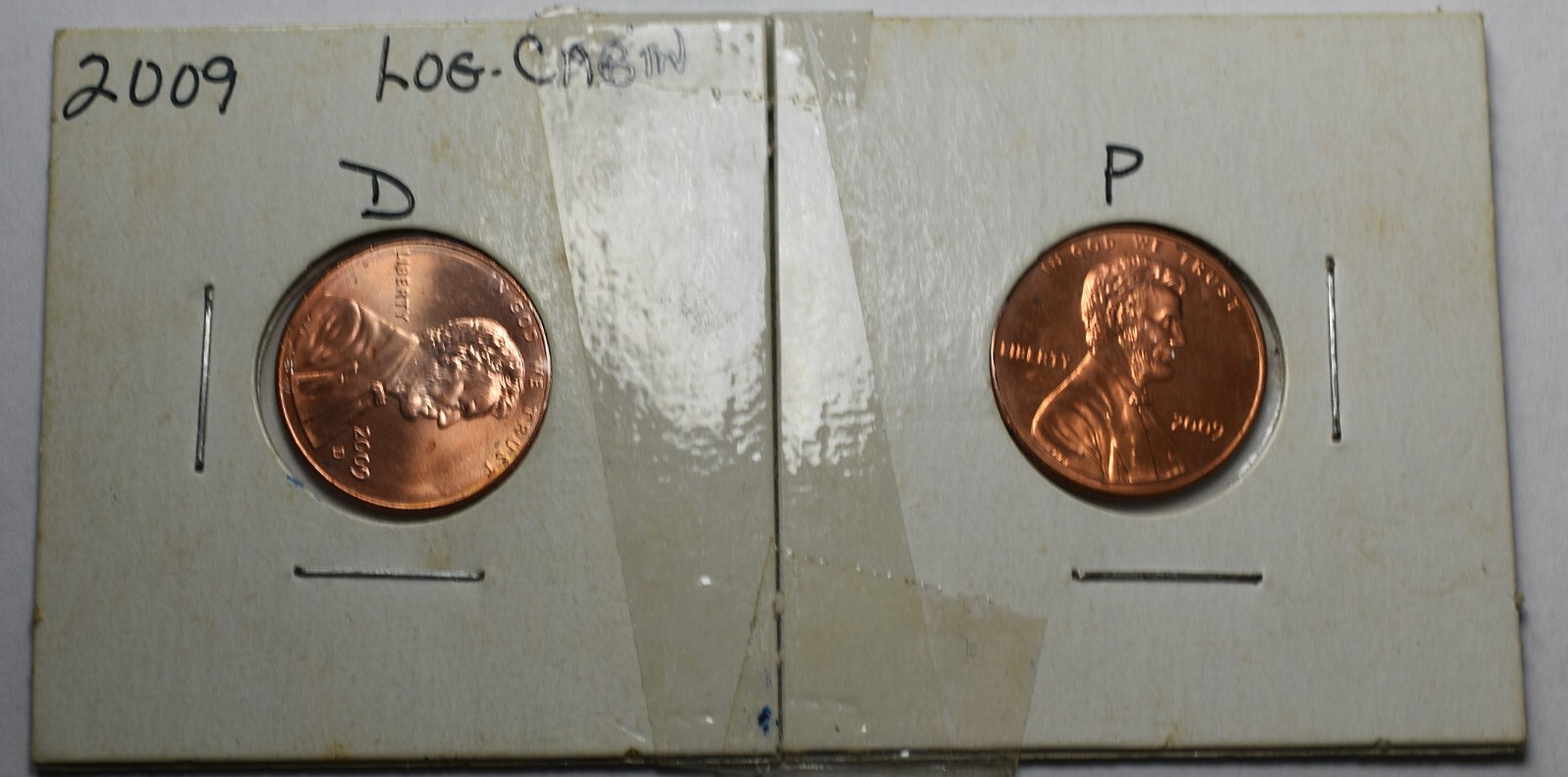 2009 P&Ds UNCIRCULATED LINCOLN PENNY 4 Coins FORMATIVE YEARS & LOG ...