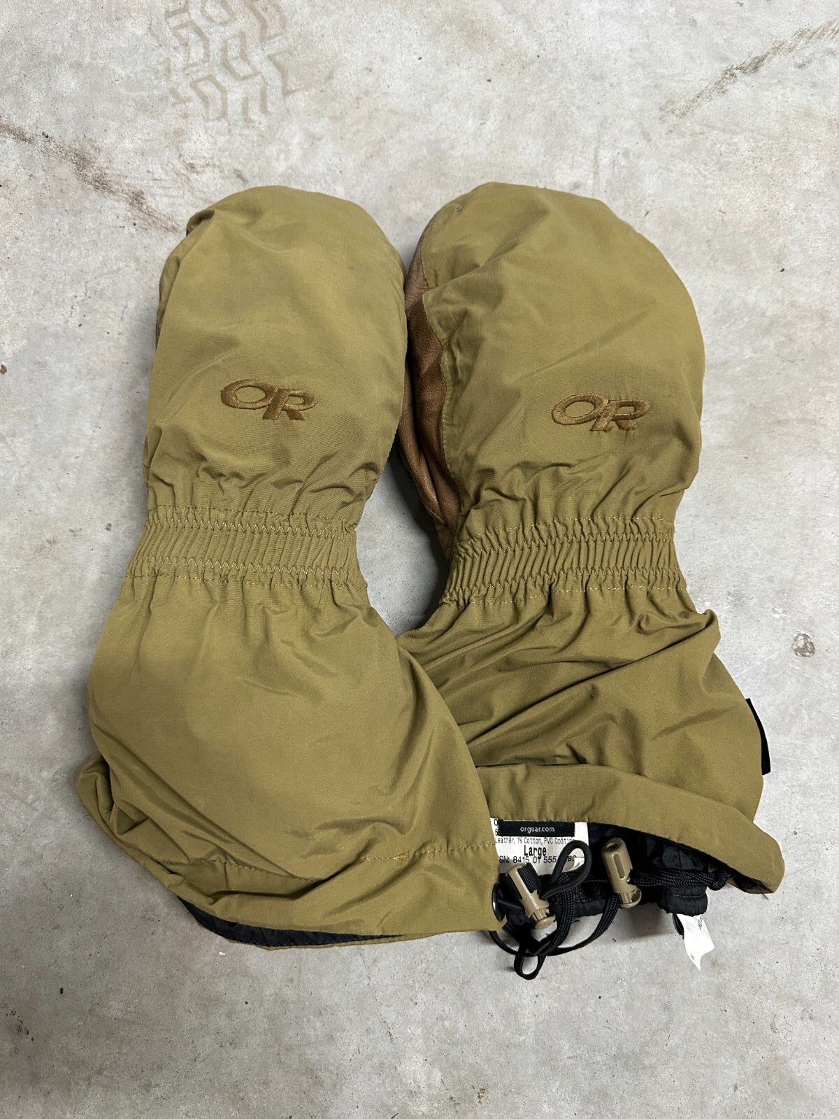Large (Damaged)- Outdoor Research Mittens Extreme Cold Weather Gloves ...