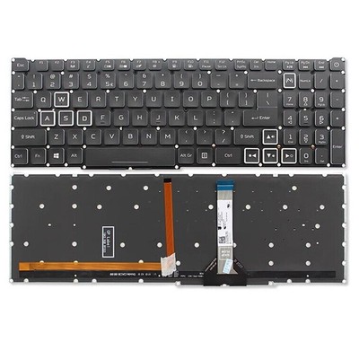 US RGB Backlit Keyboard For Acer Predator Helios 300 PH317-54 PH315-53 ...