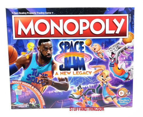 Space Jam A New Legacy LeBron James Monopoly Tune Squad Exclusive Board ...