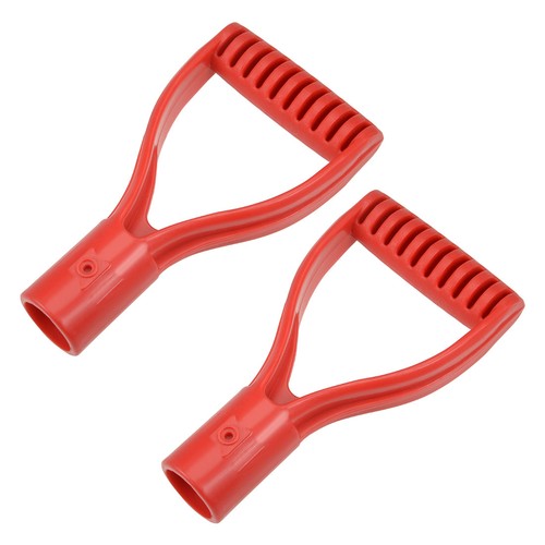 Shovel D Grip Handle, 30mm Inner Dia PVC for Digging Raking Tools Red ...