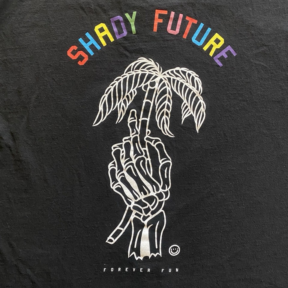 NEFF Shady Future Forever Fun T Shirt Mens Size XL Black Skate ...