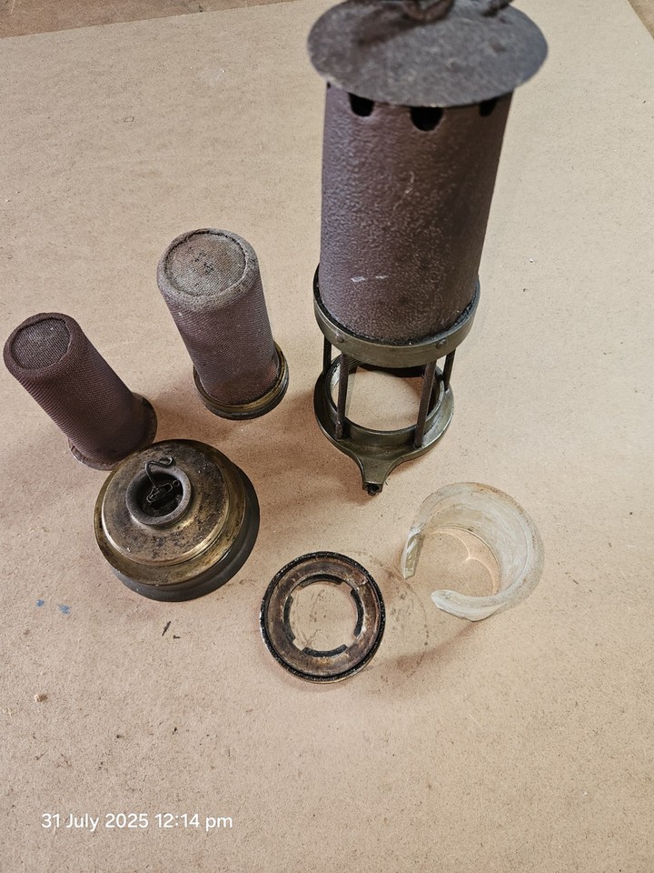 Davis Derby Vintage Miners Safety Lamp | eBay UK