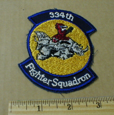 334th Fighter Squadron patch USAF US Air Force unusual version unused ...