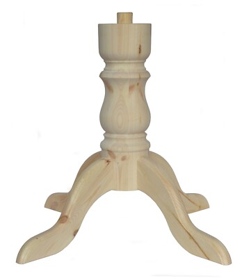 PEDESTAL TABLE COLUMN FOUR LEGS PINE 170mmØ * Total Height 696mm Ex 8 ...