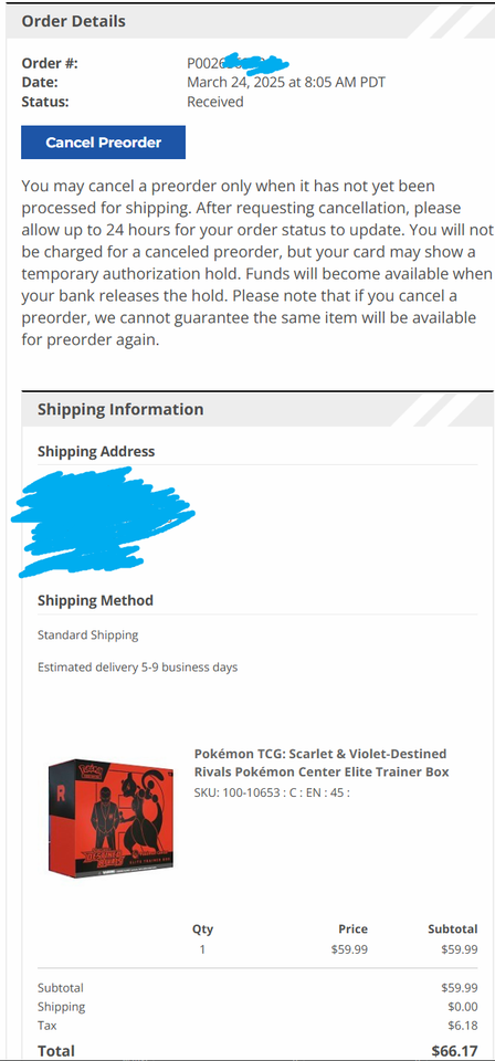 POKEMON DESTINED RIVALS POKEMON CENTER EDITION ETB - PRE-ORDER - Ships ...