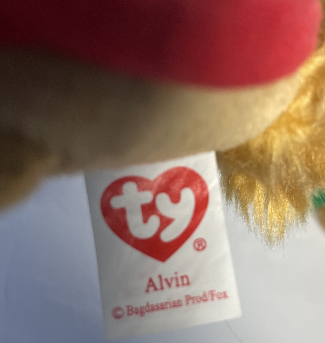 TY Beanie Babies Alvin & Theodore From Alvin & The Chipmunks Alvin Has ...