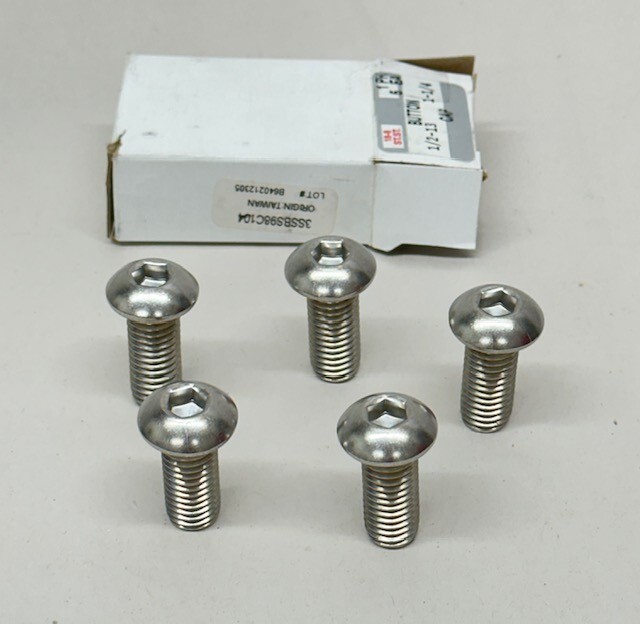 1/2-13 Button Head Allen Hex Drive Cap Screws Stainless Steel Qty 5 1 1 ...