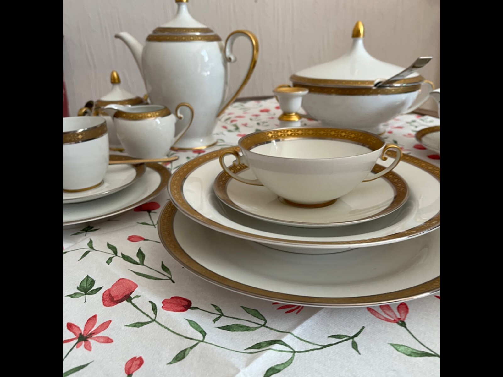 Hutschenreuther Serie Drache exklusive Service+Besteck+Gläser mit ...