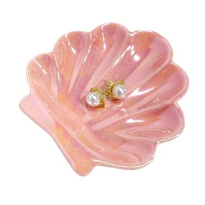 Sea Shell Jewelry Dish, Shell Trinket Dish, Ceramic Seashell Jewelry ...