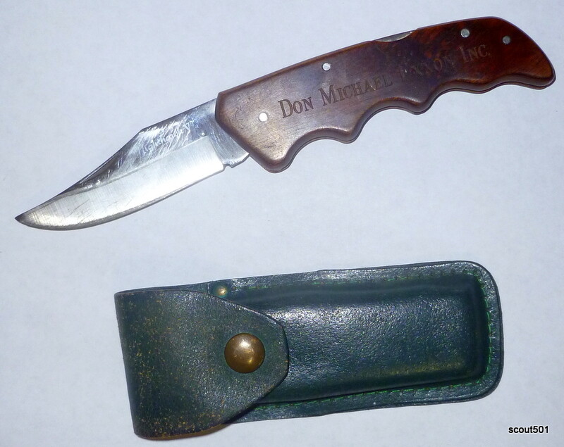 Vintage Nighthawk V Japan Natl. Folding Knife Personalized EXXON ...