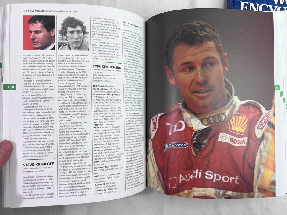 HAYNES BOOK SET World Encyclopaedia of Racing Drivers by Peter Higham ...