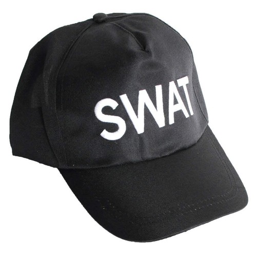 SWAT HAT Costume Party FBI Funny Accessory Police Cap Military Baseball ...