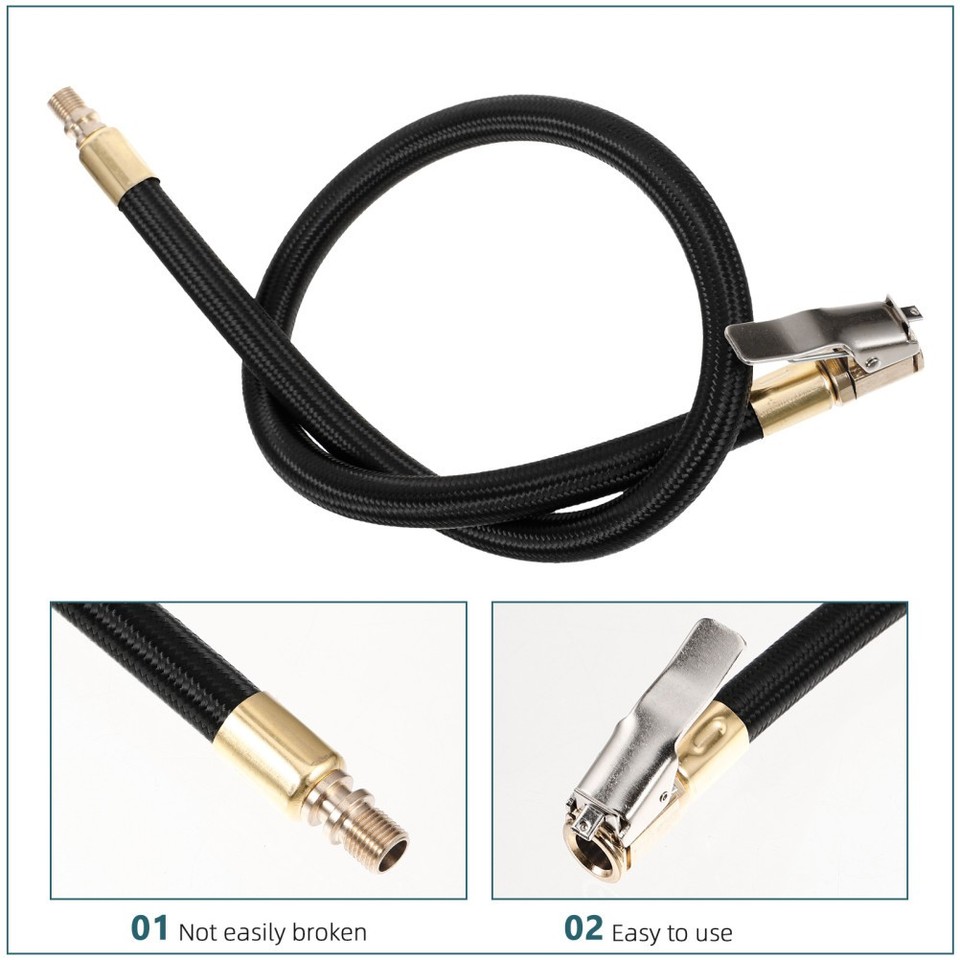 Tire Inflator Tube Extension Car Air Hose Adapter Car Tire Pump Hose ...