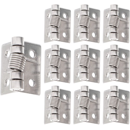 10 Pcs Stainless Steel Spring Hinge Door Hinges Self-closing Gate | eBay