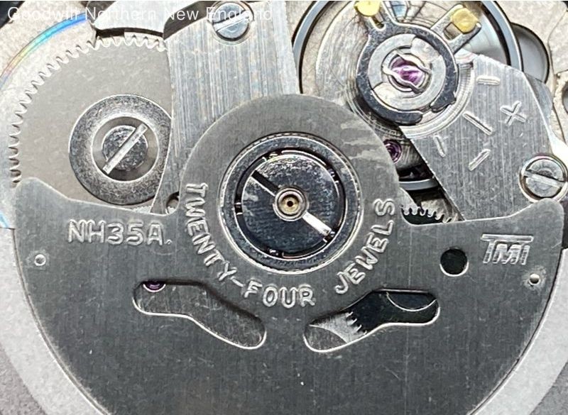 Unbranded Dial w. TMI NH35A Movement Automatic Watch Silver Tone Case ...