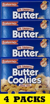 4x Salerno The Original Butter Cookies 16 Oz Box NEW FREE SHIPPING 4 ...