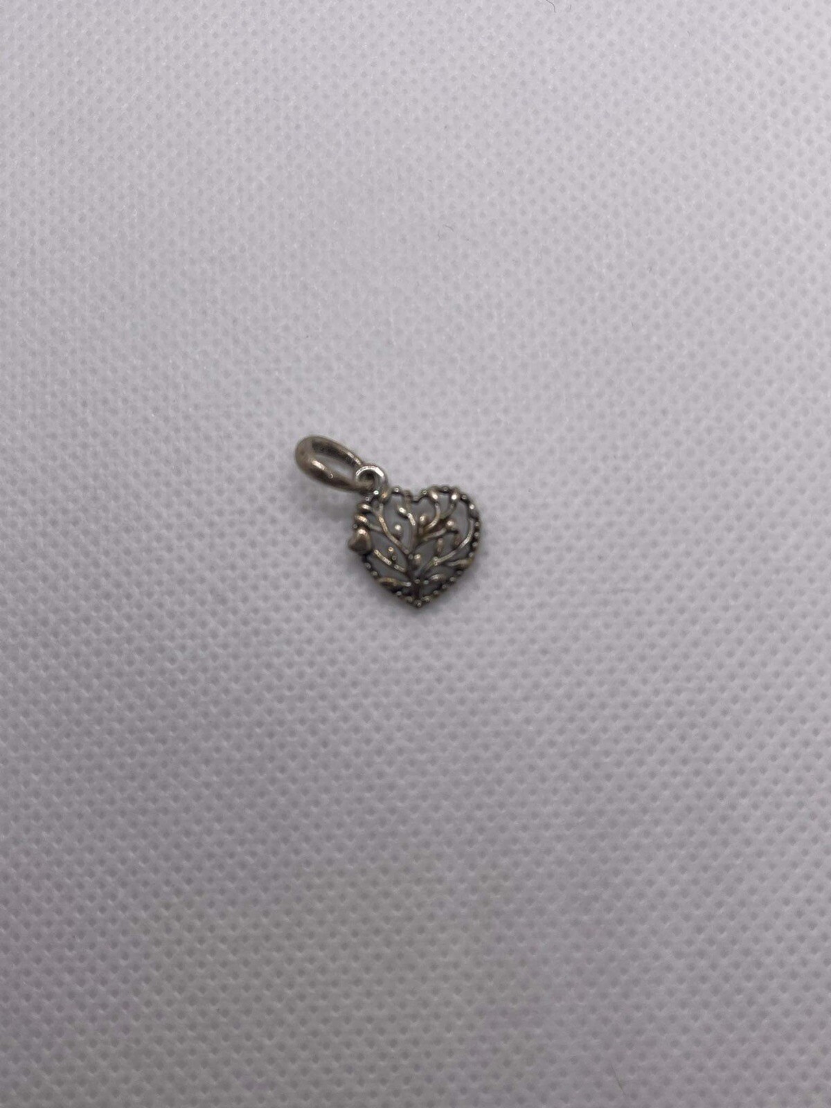 Genuine Pandora Family Tree Heart Dangle Heart - Gem