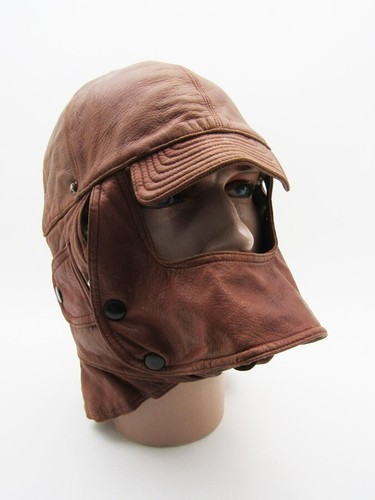 IMPERIAL GERMAN AVIATOR WW1 LEATHER HELMET FLYING AVIATION PILOT ...