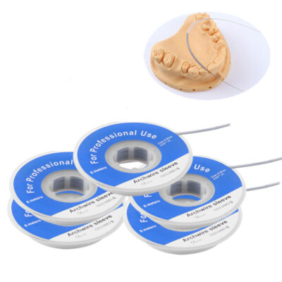 5 Rolls Dental Archwire Elastic Tube Protective Sleeve Elastomeric ...