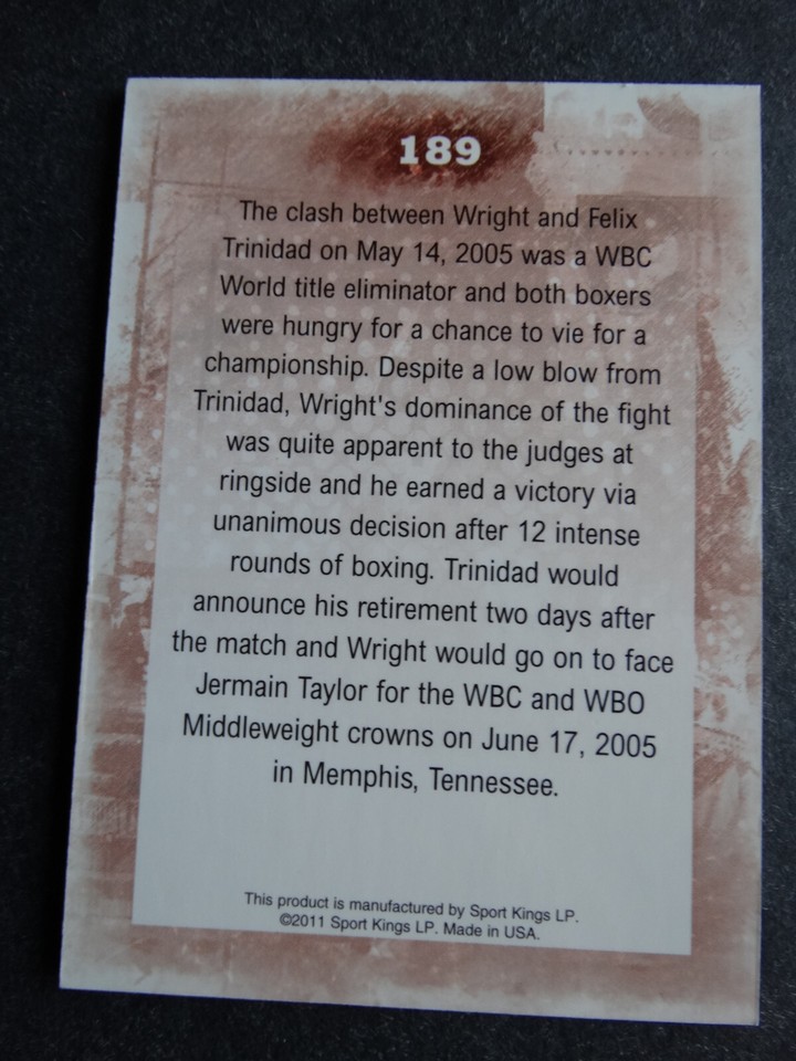 2011 Ringside Boxing Round One Gold Cards Complete Your Set U Pick List ...