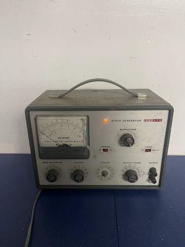Vintage EICO 378 Audio Generator Gray Portable Analog | POWERS ON ...