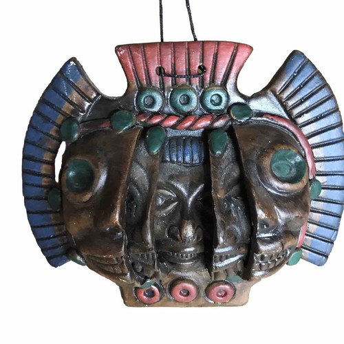 Traditional Mayan Aztec Inca Mask Death and Rebirth Wall Art 6” x 7 ...