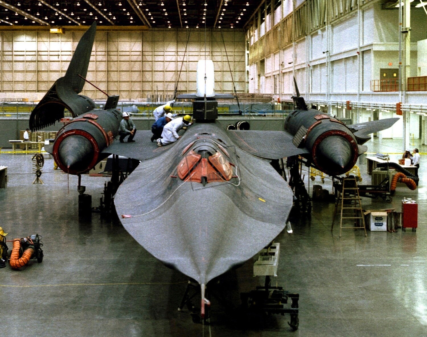 SR-71 with the Linear Aerospike SR Experiment (LASRE) 12X18 Photograph ...