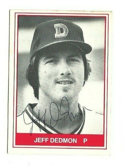 Jeff Dedmon 1982 TCMA Durham Bulls auto signed autographed card | eBay
