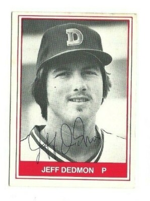 Jeff Dedmon 1982 TCMA Durham Bulls auto signed autographed card | eBay