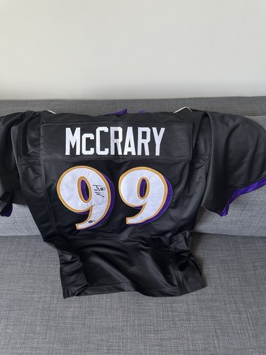 Michael McCrary BALTIMORE RAVENS Signed Autographed Custom Jersey ...