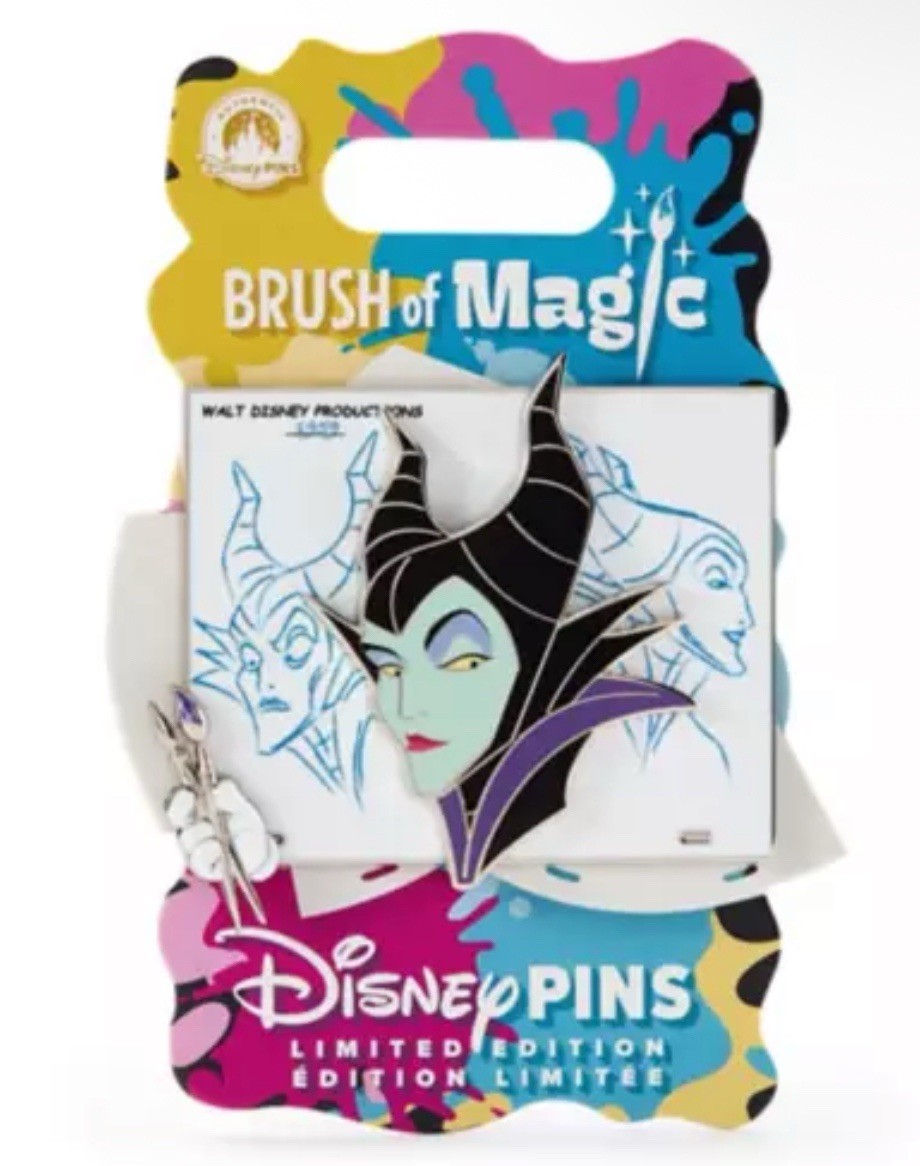 New Maleficent Brush Of Magic Pin Disney Limited Edition 2250 Confirmed ...