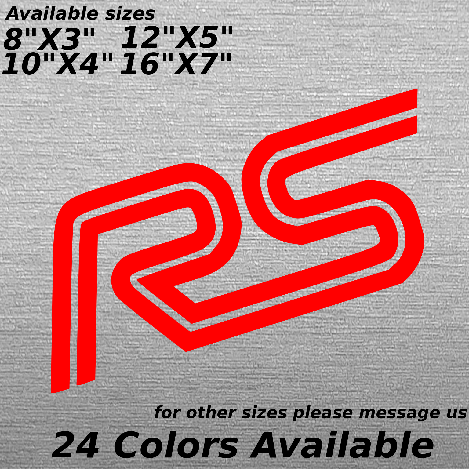 Custom Ford RS Decal sticker Fiesta focus rally sport turbo ecoboost | eBay