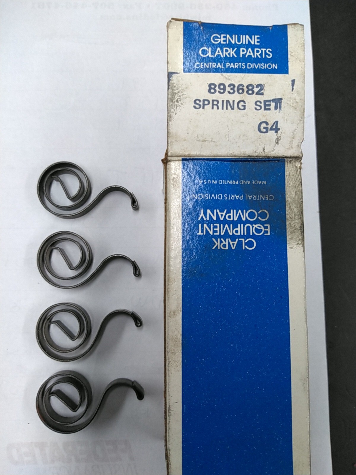 *SET OF 4* CLARK #893682 Motor Springs P144 for sale online | eBay