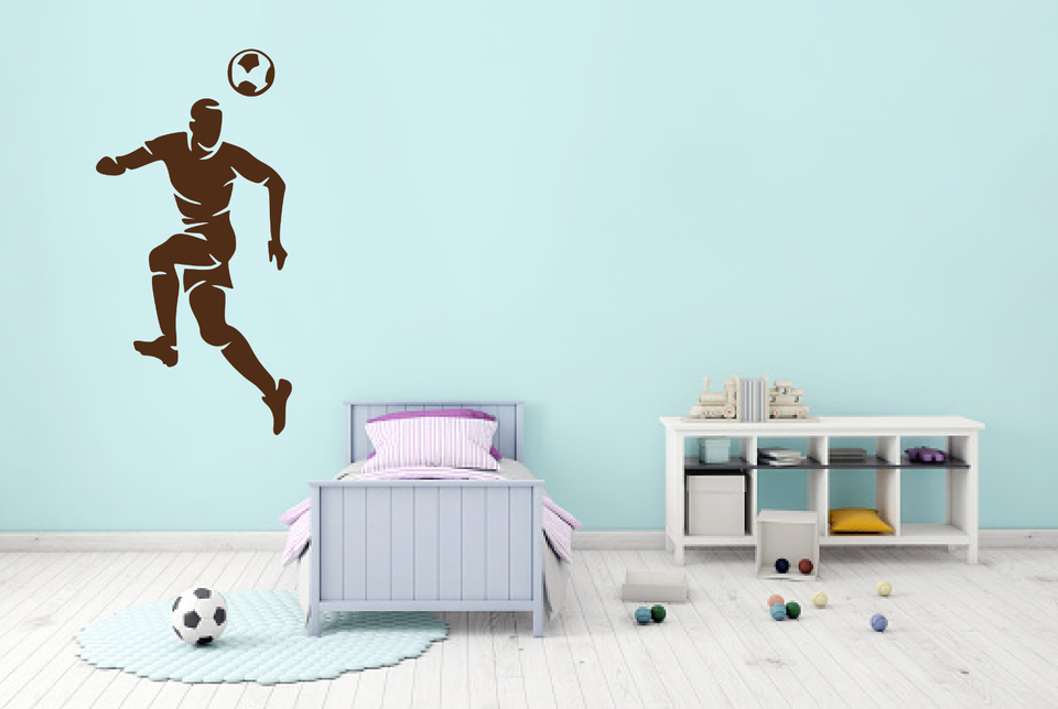 Footballer Sport Wall Art Decal Sticker Transfer SP43 | eBay UK