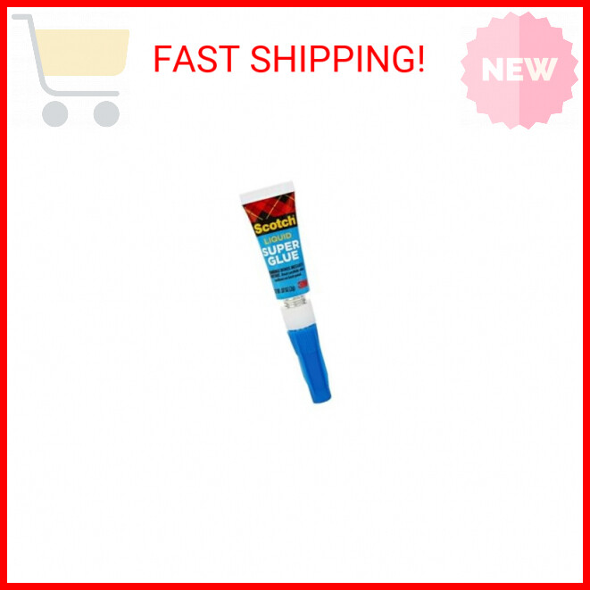Scotch Super Glue Liquid, .07 oz, 1-Pack, Fast Drying Liquid Formula ...