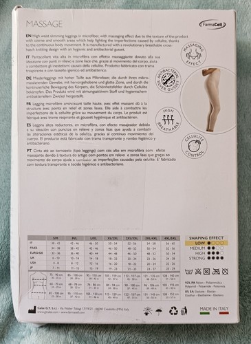 Farmacell 133 Women's High-Waisted Push-up Anti-Cellulite Control ...