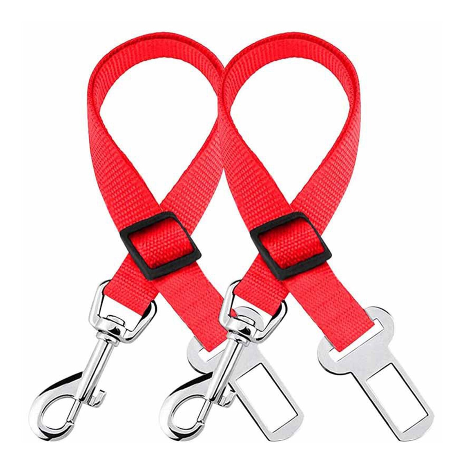 2x Hundegurt Verstellbar Auto Sicherheitsgurt Anschnallgurt KFZ ...