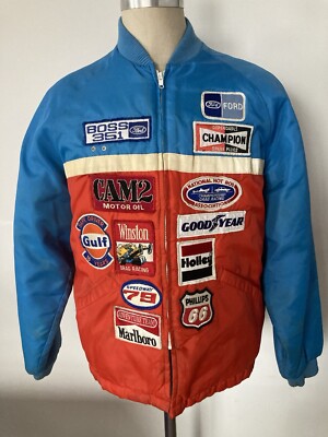 Custom Made NHRA Multi Patched Drag Racing Jacket. NHRA DRAG RACING ...