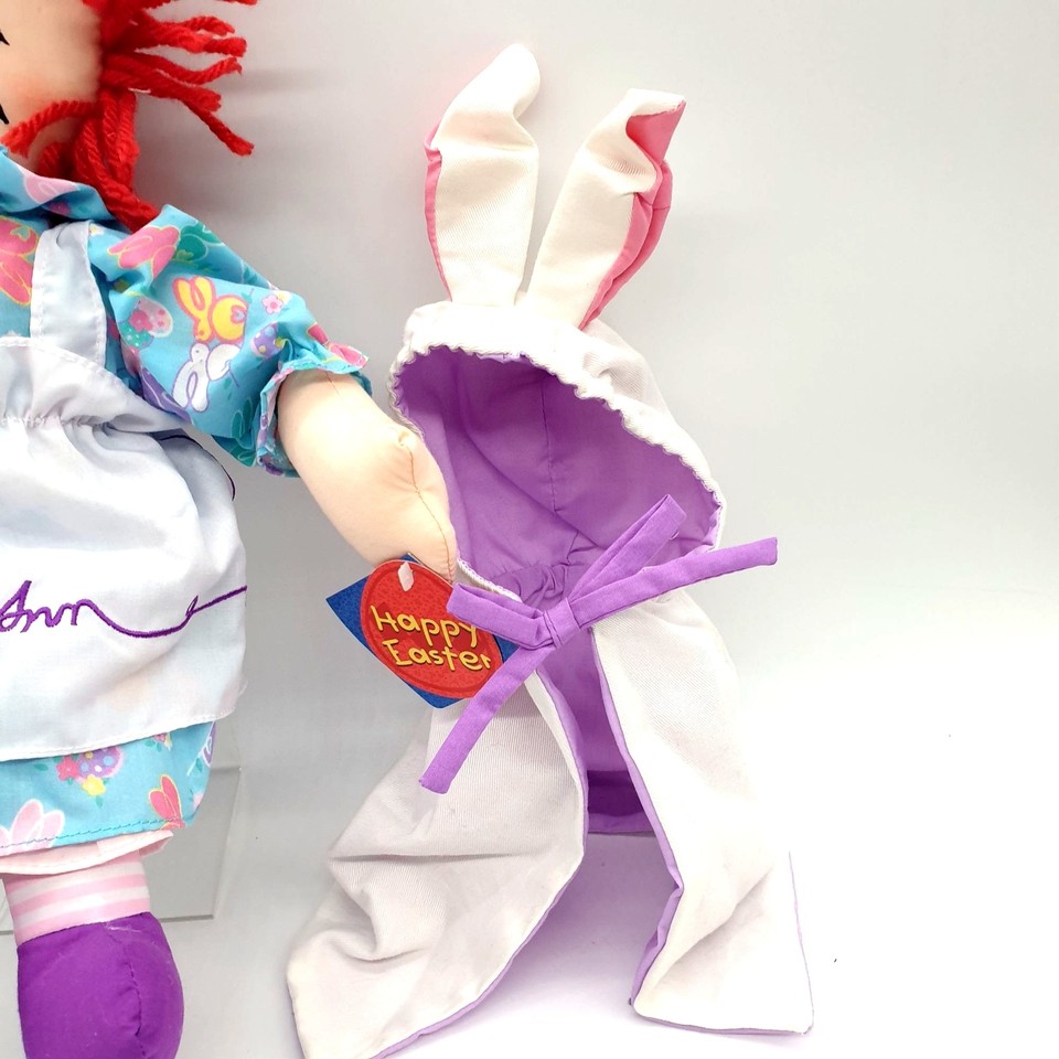 Raggedy Ann Easter Doll Vintage 2000 Dakin Bunny Hood New Toys ...