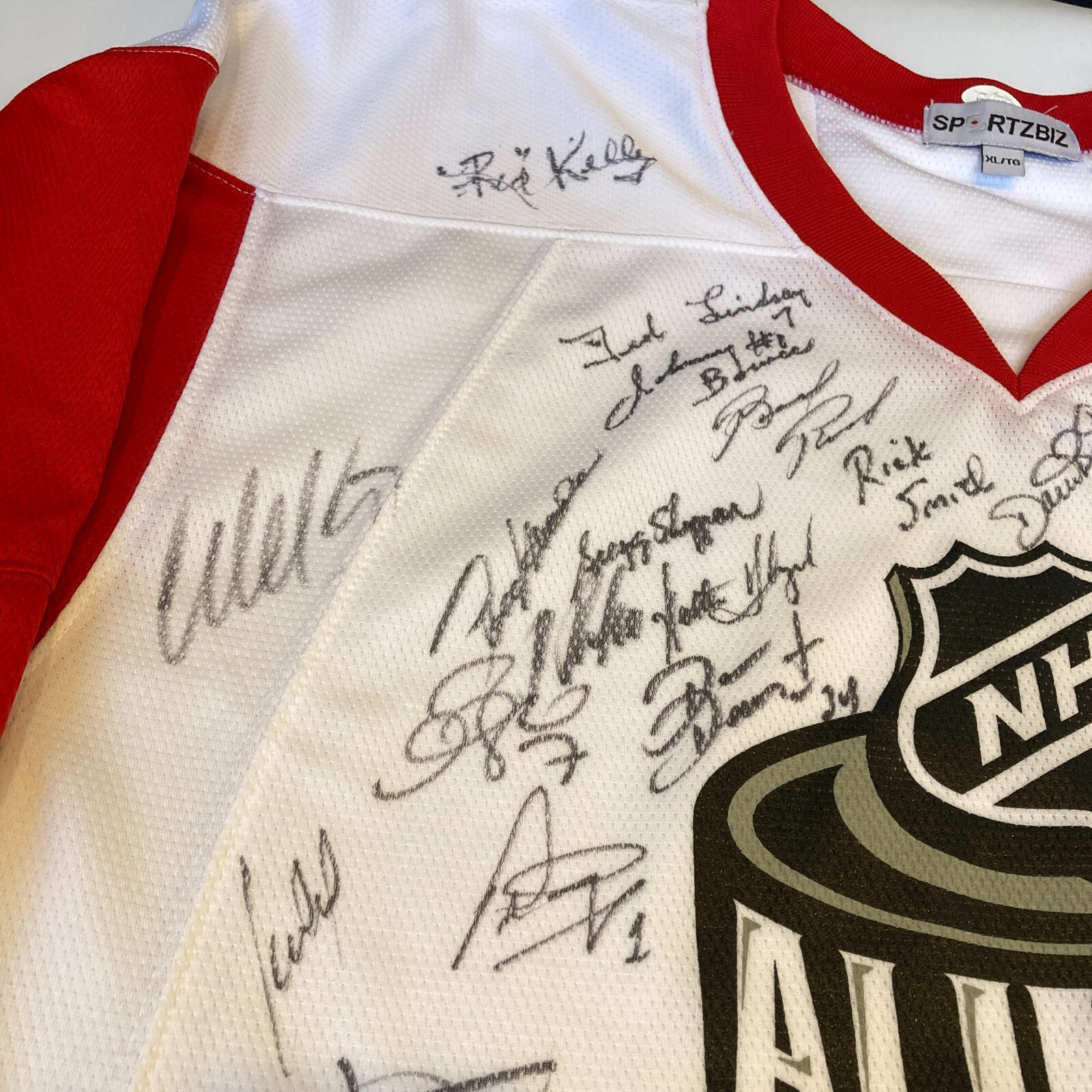 NHL Alumni Hall Of Fame Multi Signed Hockey Jersey 56 Signatures JSA ...