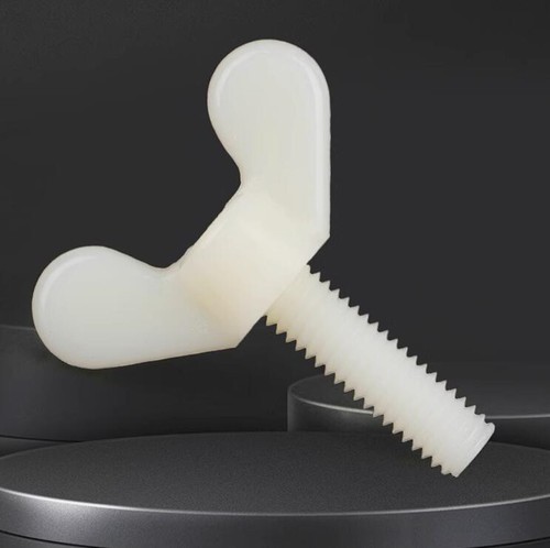 5/10/20/50pcs M5 M6 Plastic Thumb Wing Screw Butterfly Bolts White ...