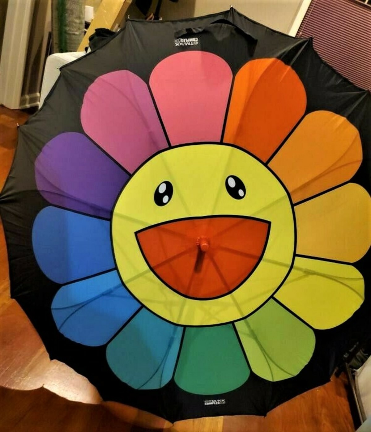 TAKASHI MURAKAMI x ComplexCon 'Large Flower' 34" Multi-Color Stick Umbrella NEW! | eBay