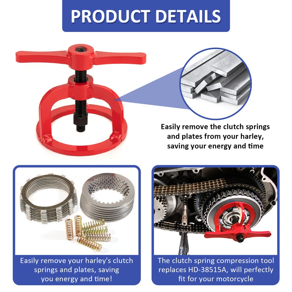 Steel Clutch Spring Compressor Compression Tool For Harley Davidson ...